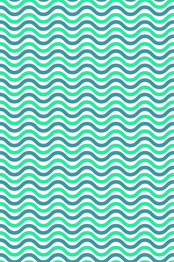 Aqua blue waves seamless pattern
