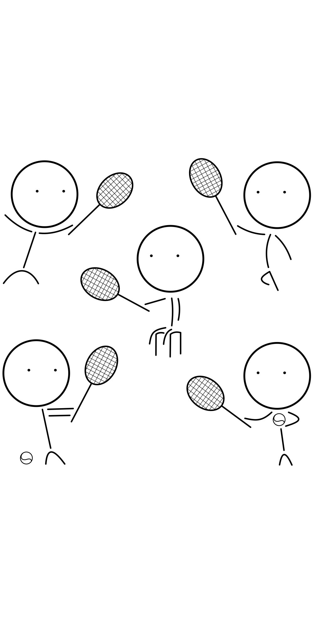Tennis icons, sports icons, competition icons, game icons,