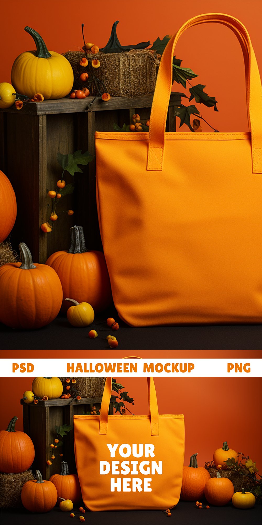 Halloween Mockup PSD PNG