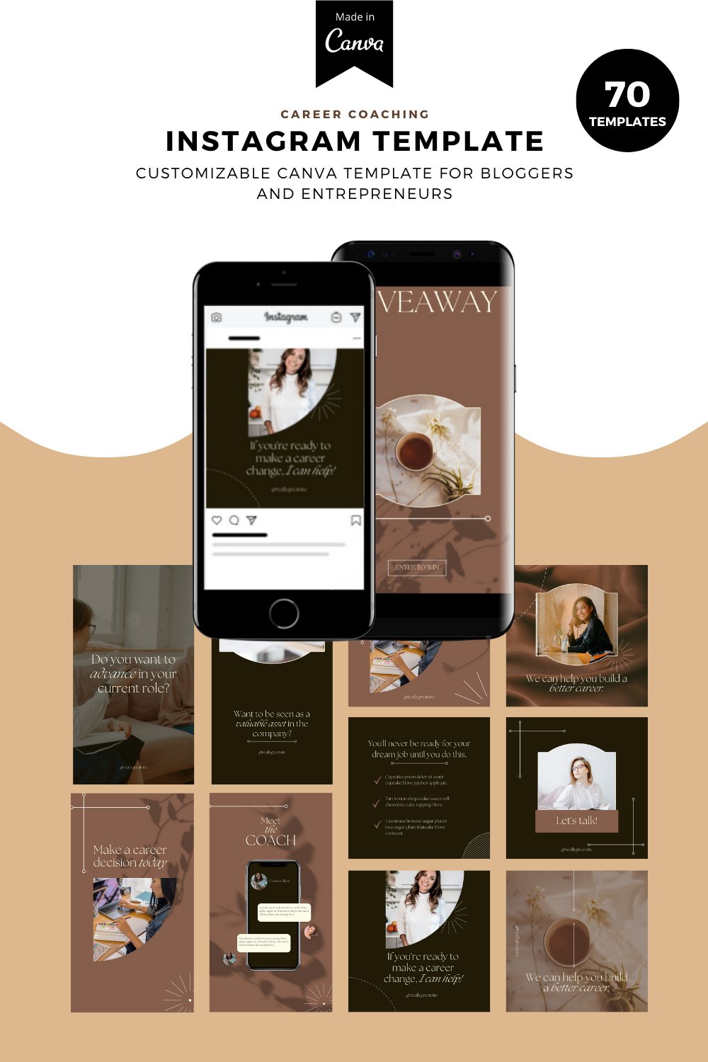 Career Coaching, Instagram Posts, instagram post Canva