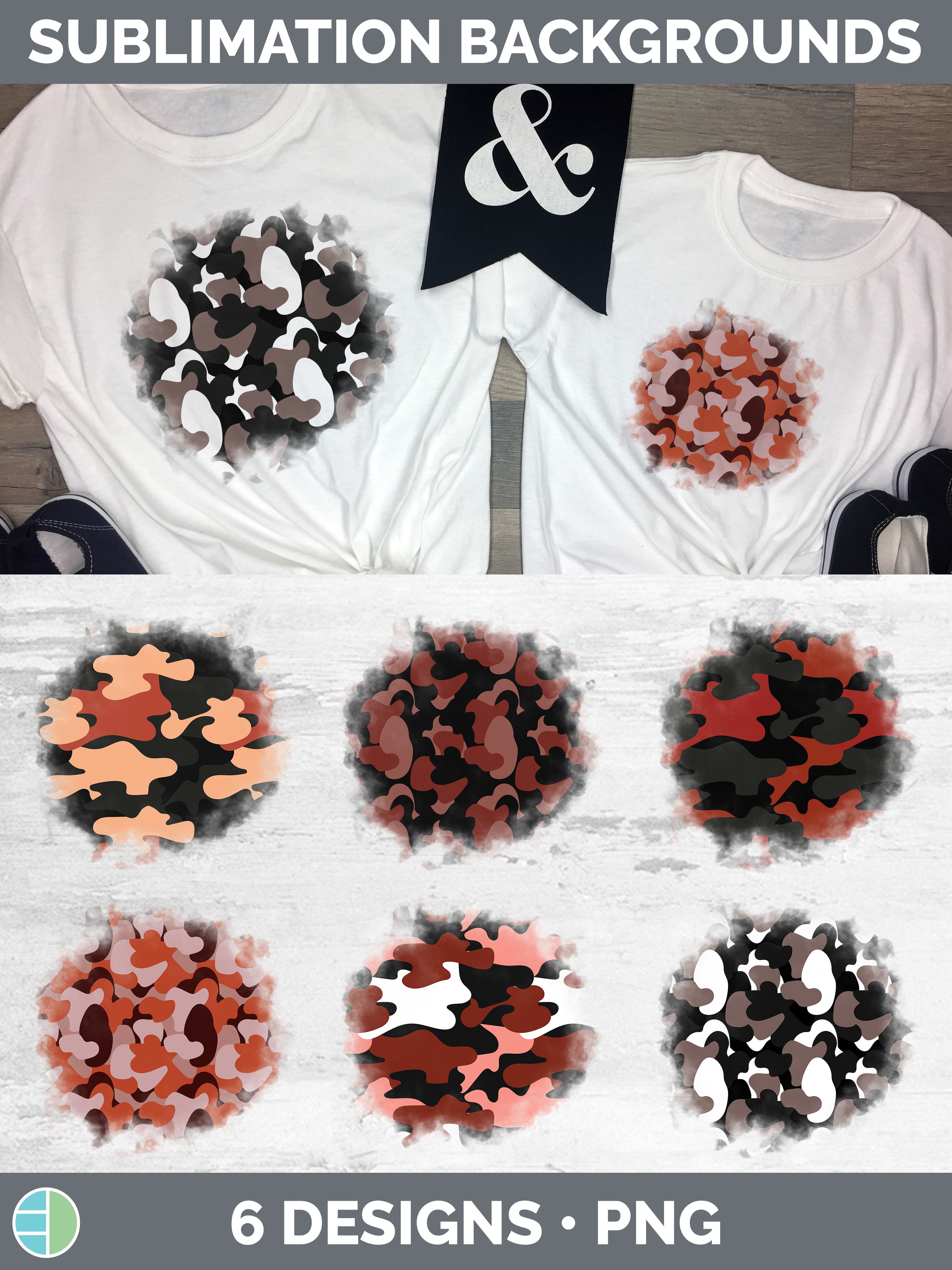 Red Camo Patterns Watercolor Sublimation Bleach Background