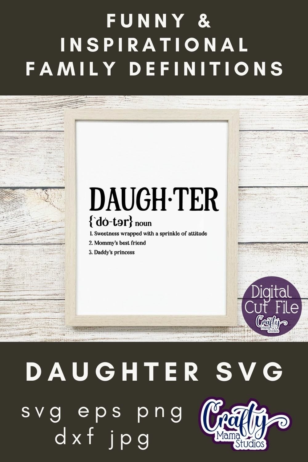 Daughter Definition | Funny Daughter Svg Design File