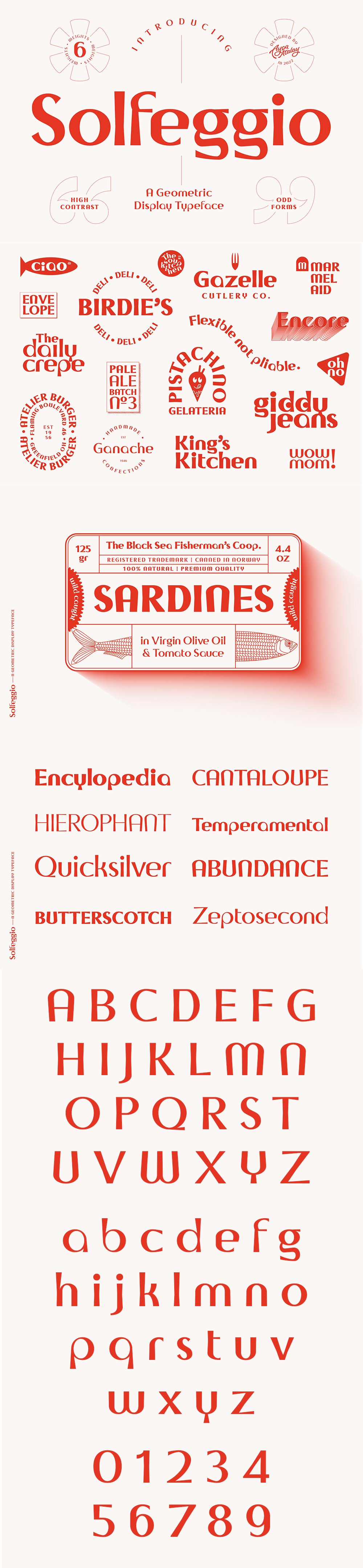 Solfeggio | A Geometric Display Typeface