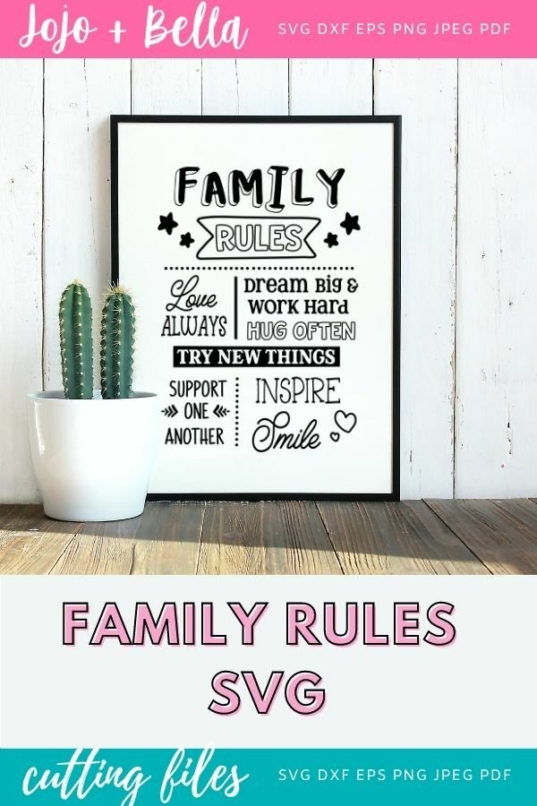 Family Rules Svg| Family Svg | Family Sign Svg
