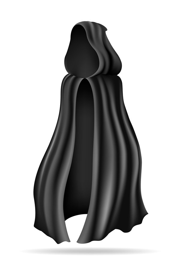 Black cloak robe