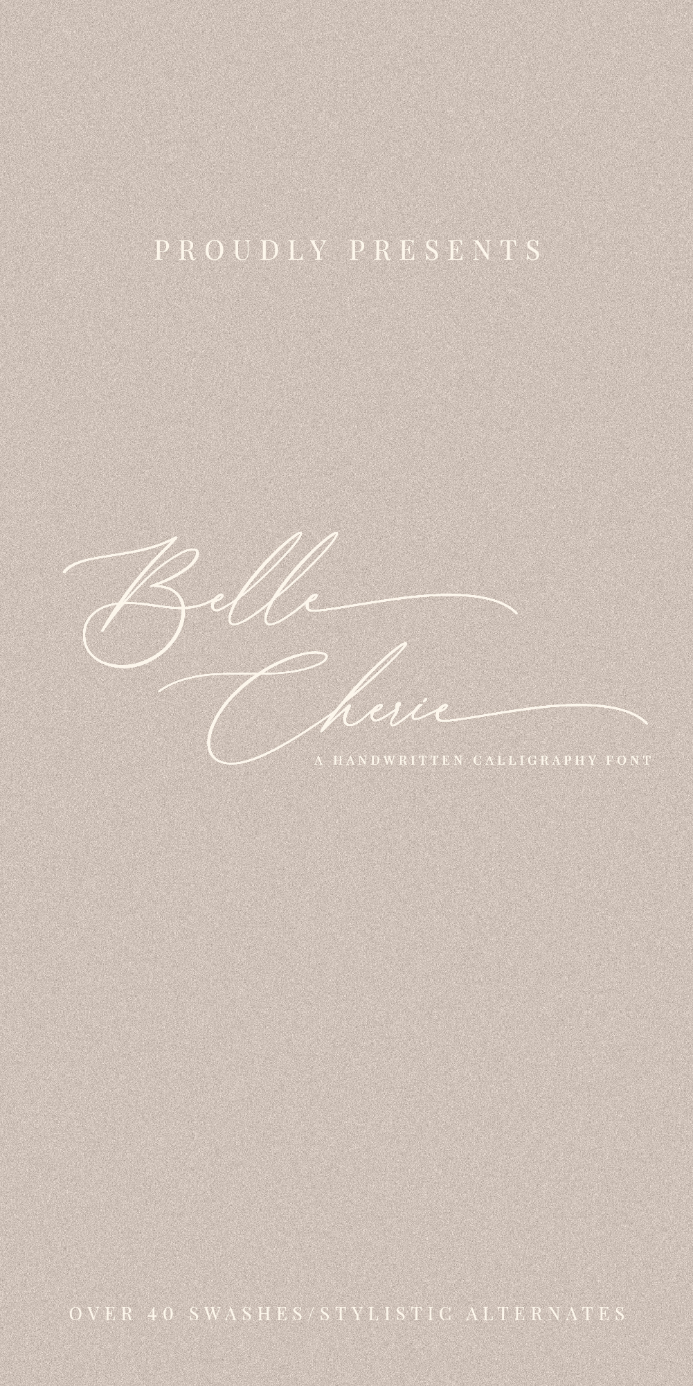 Belle Cherie Elegant Script Font