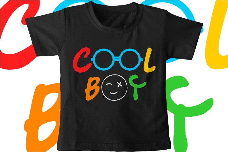 baby / kids t shirt designs svg cool boy graphics vector