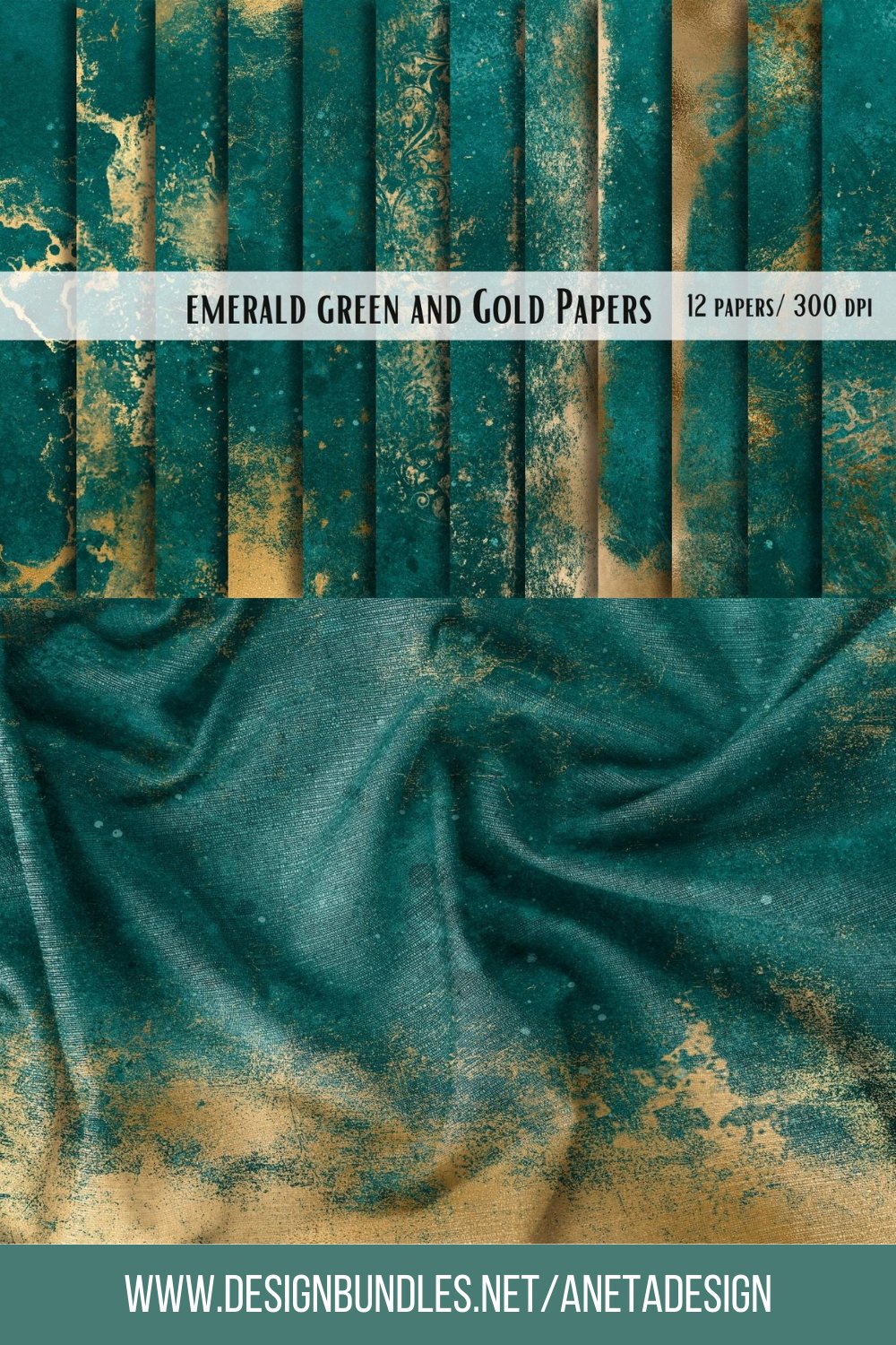 Emerald Green and Gold Papers (2498392)