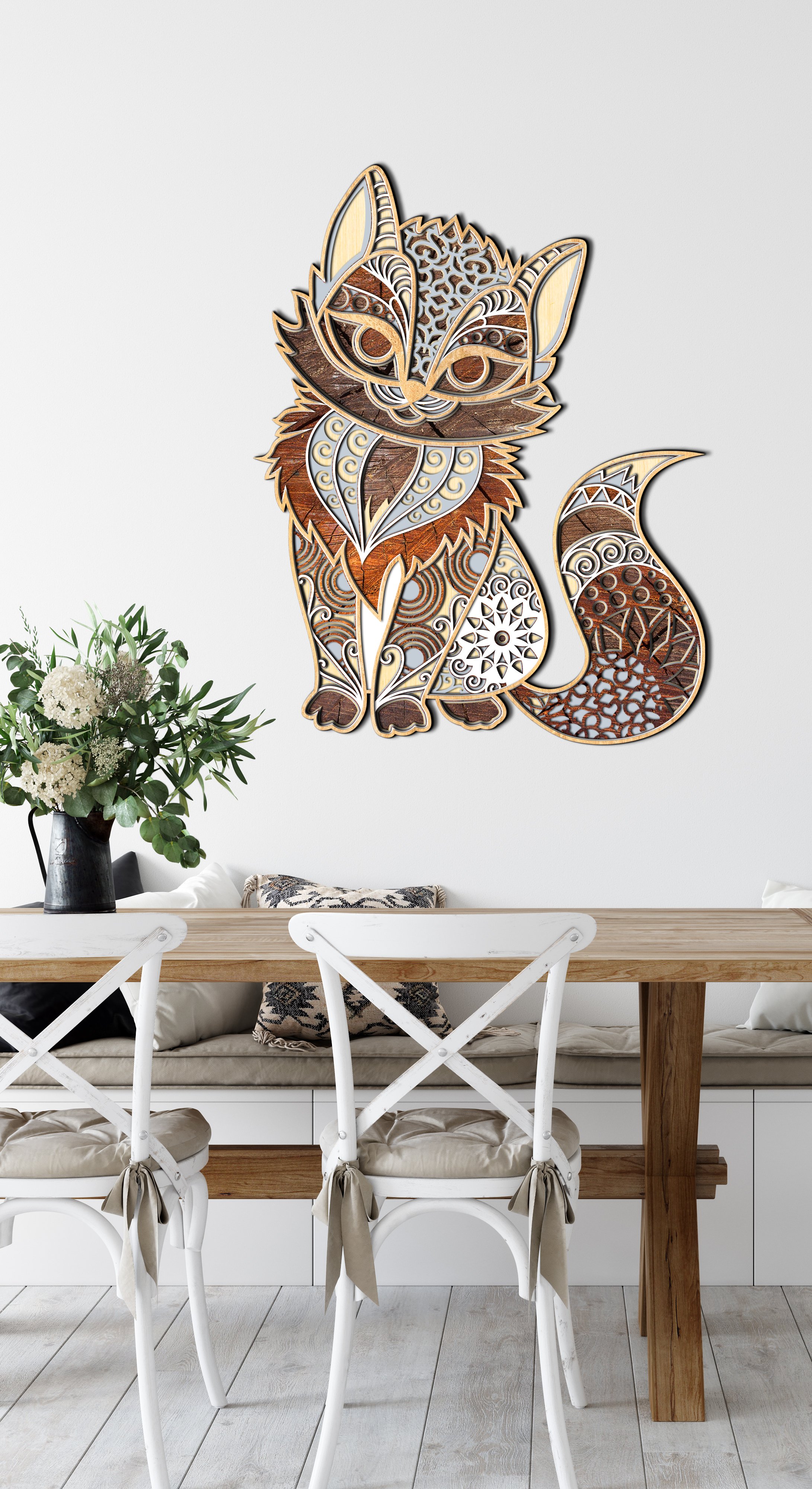 Multilayer Laser Cut File KITTY for Laser Cut, Cricut, CNC