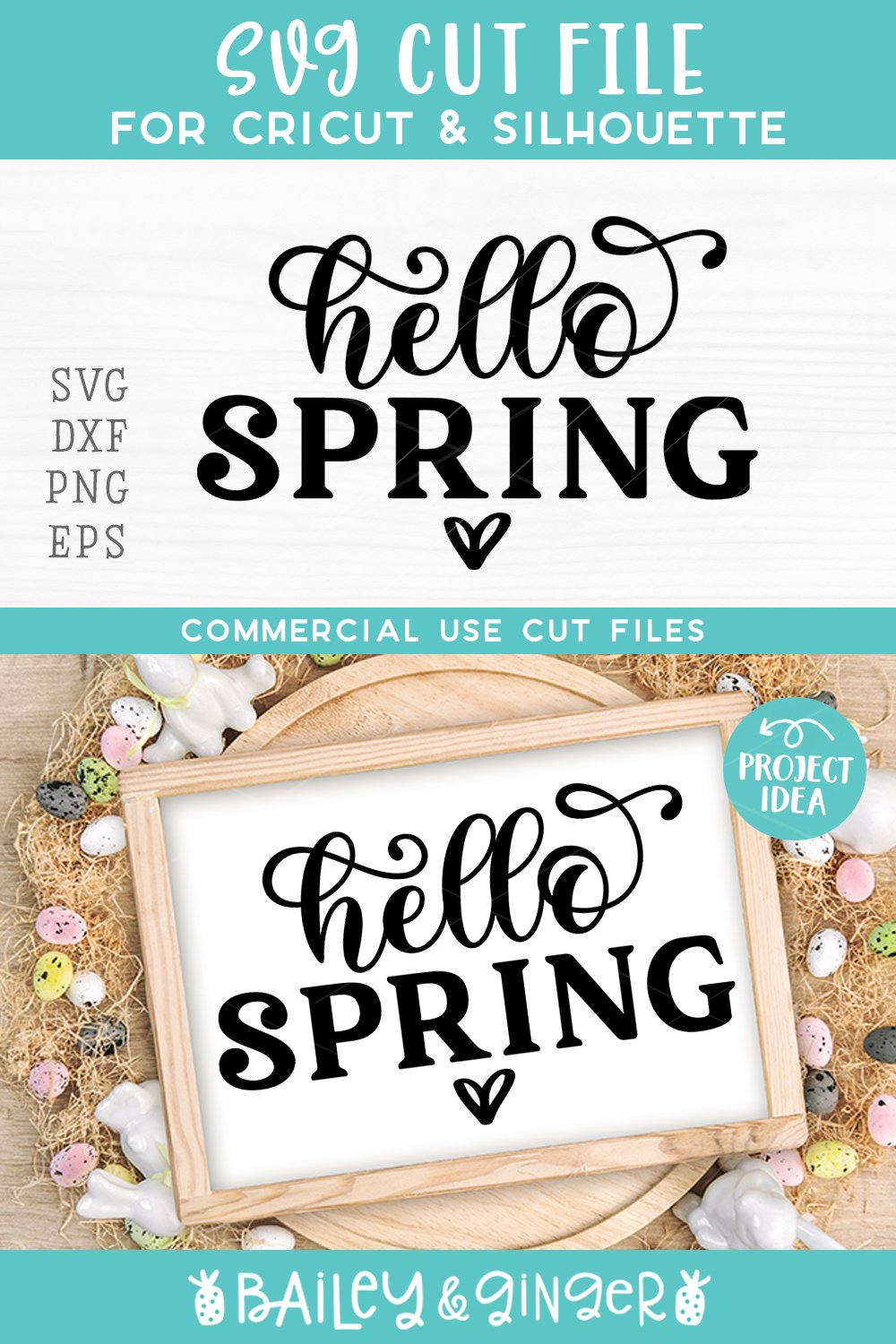 Hello Spring SVG Cut File