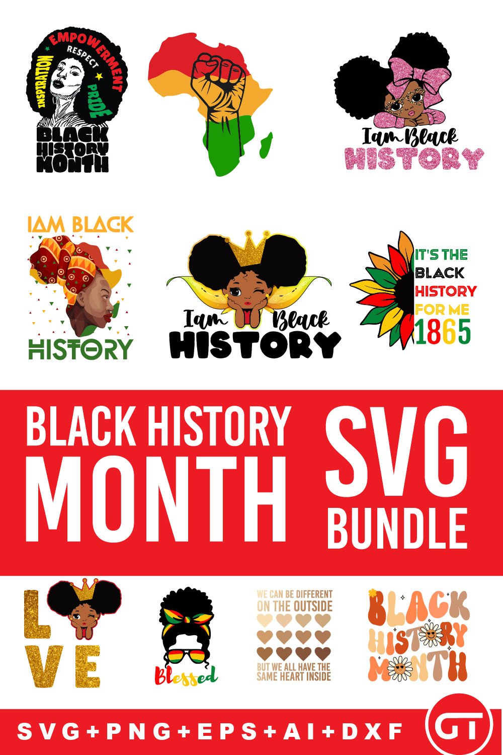 Black History Month SVG Bundle African American Svg Cut File