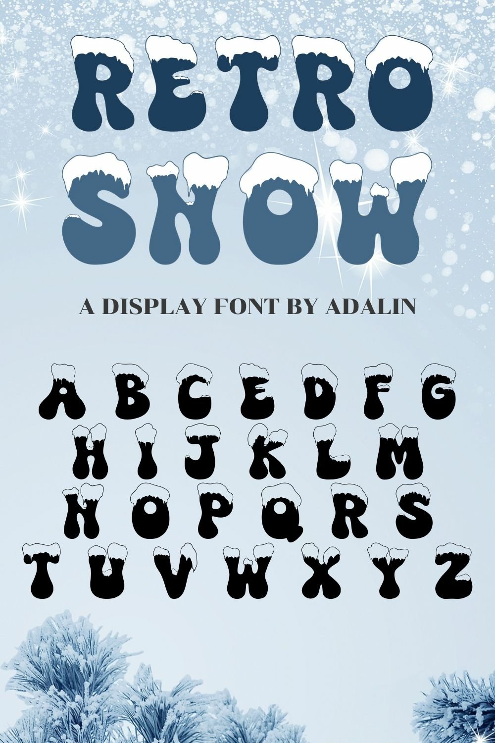 Retro Snow - Display Font