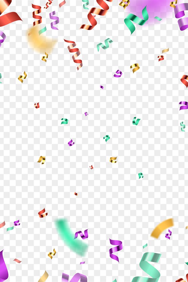 Colorful 3d confetti explosion, party or carnival background