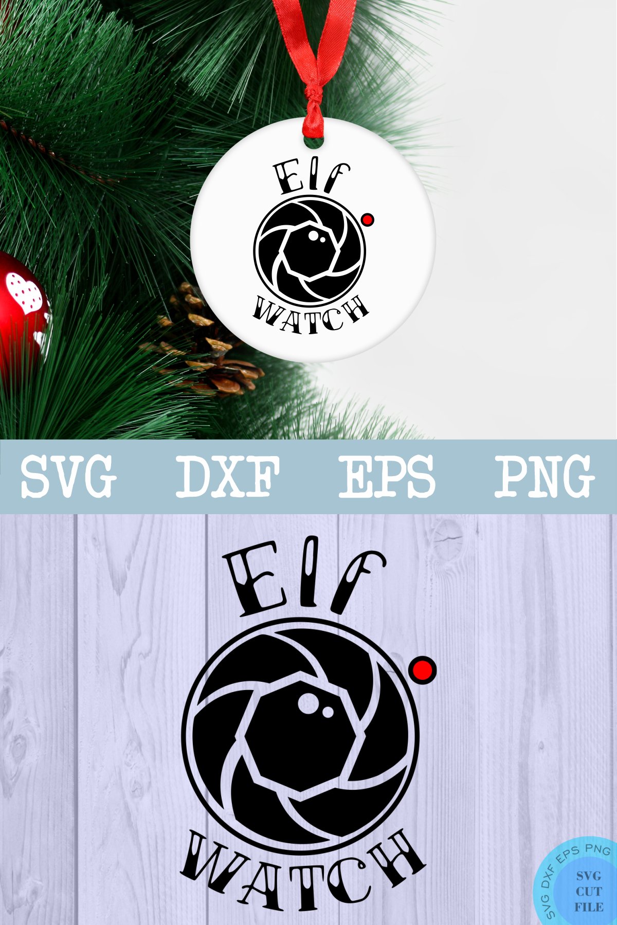 Christmas Svg - Christmas Ornament Svg - Santa Cam Svg