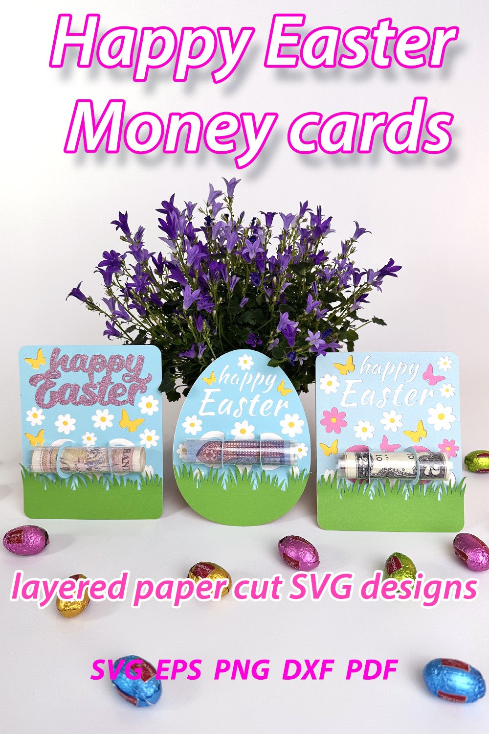 Easter Money Card SVG| Happy Easter Bundle SVG| Money Holder