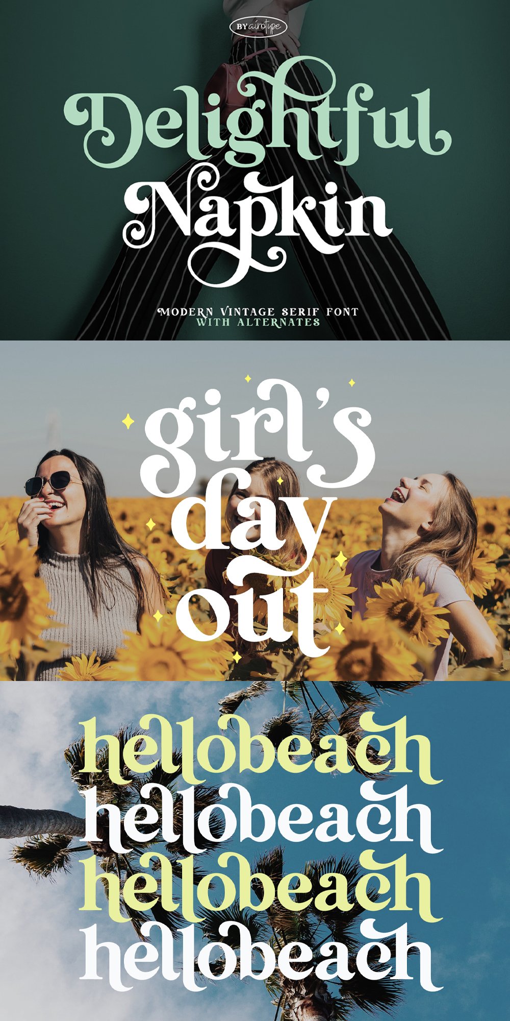 Delightful Napkin - Modern Vintage Serif Font