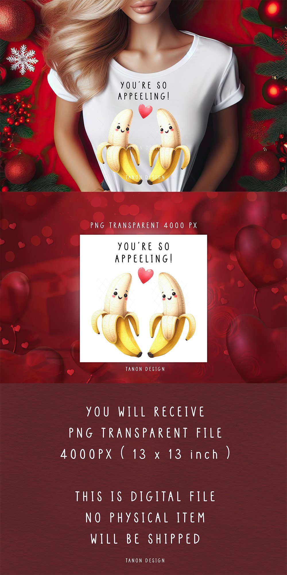 Cute Valentine Card PNG Sublimation You are so appeeling