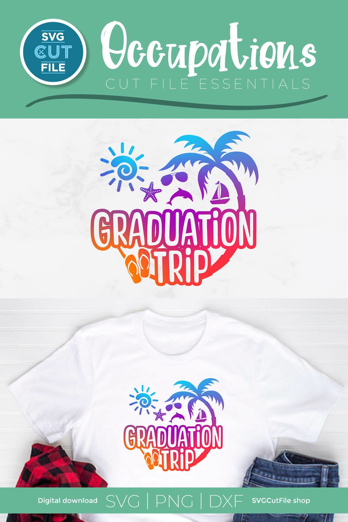 Graduation Trip svg - Great for a Grad vacation or Trip