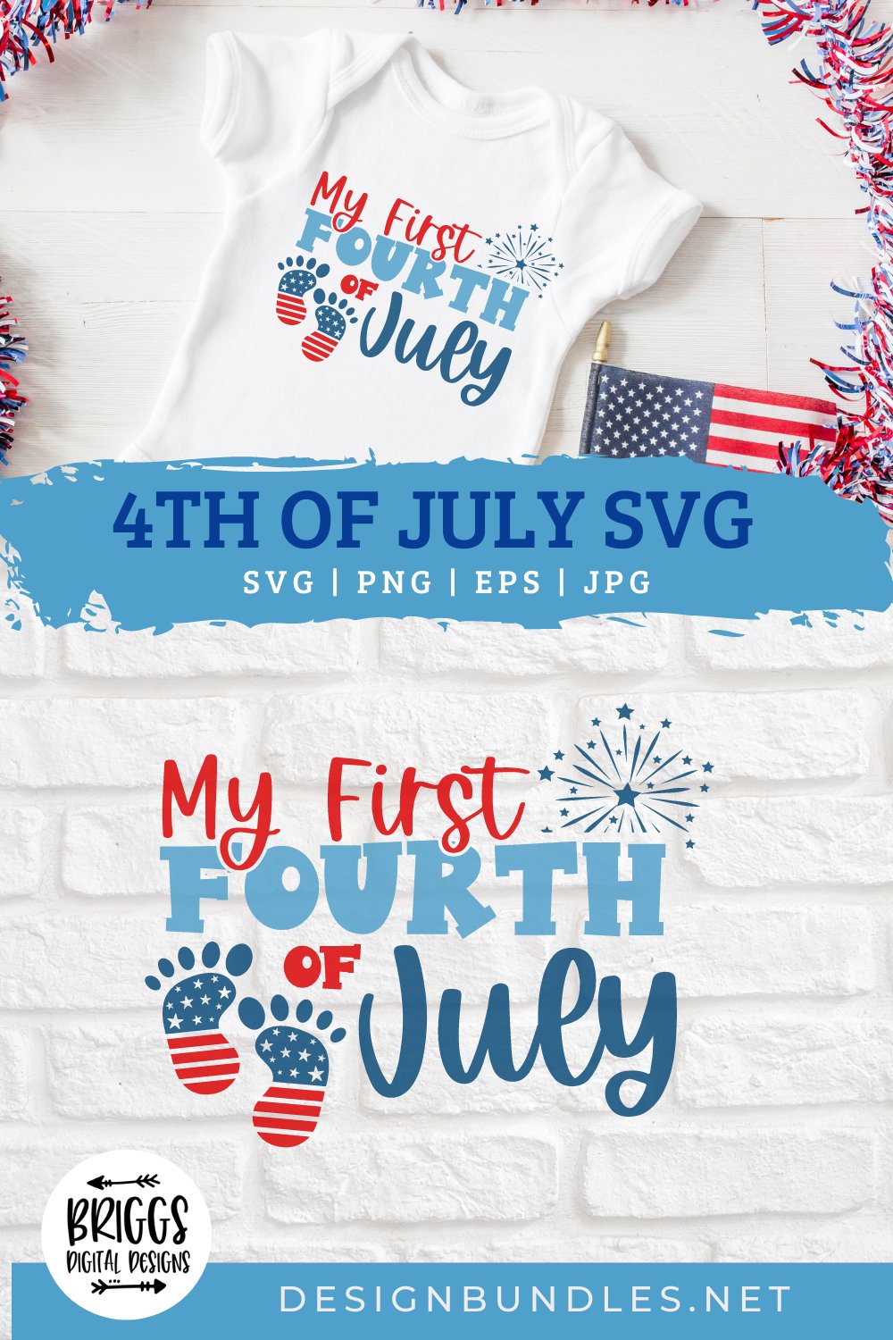 My First 4th of July SVG | Independence Day cut file