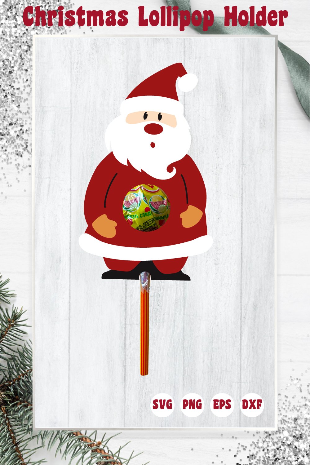 Christmas Lollipop Holders SVG | Christmas Candy Holder Svg