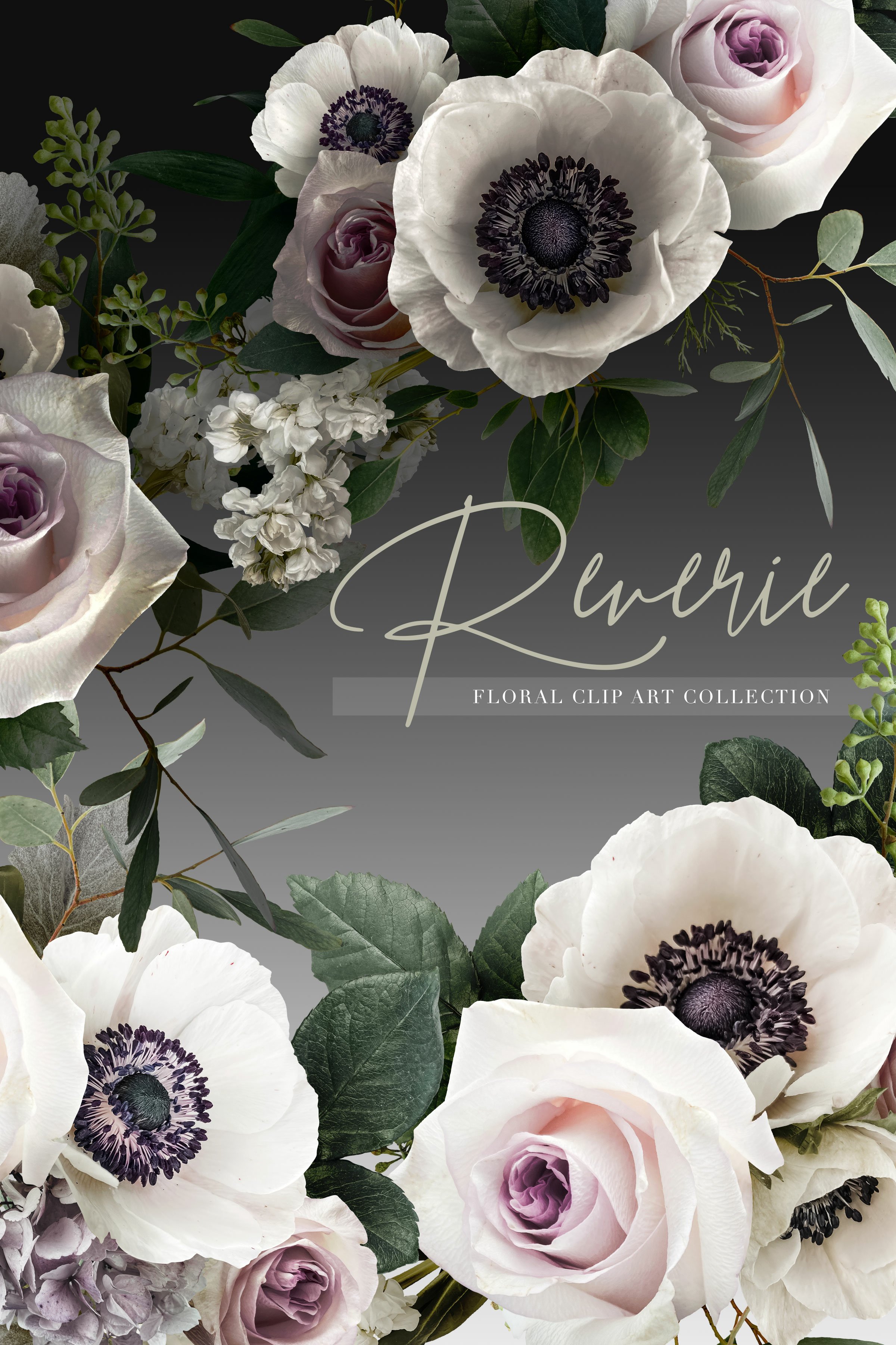 Reverie Floral Clip Art Collection