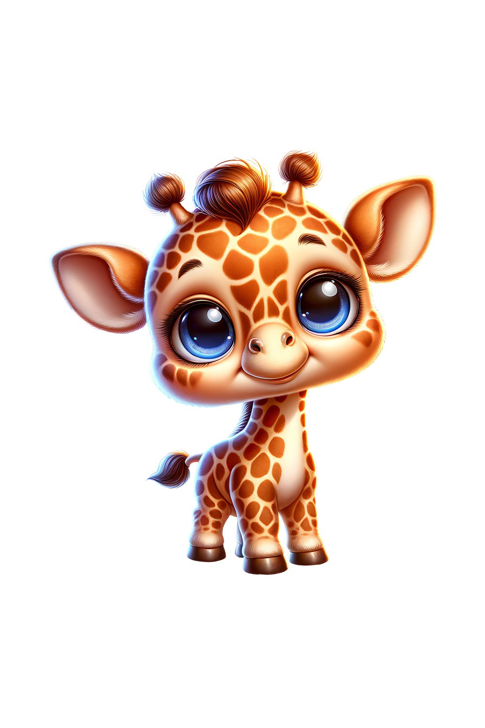 Cute Giraffe Clipart, Animals Clipart Sublimation (3487783)