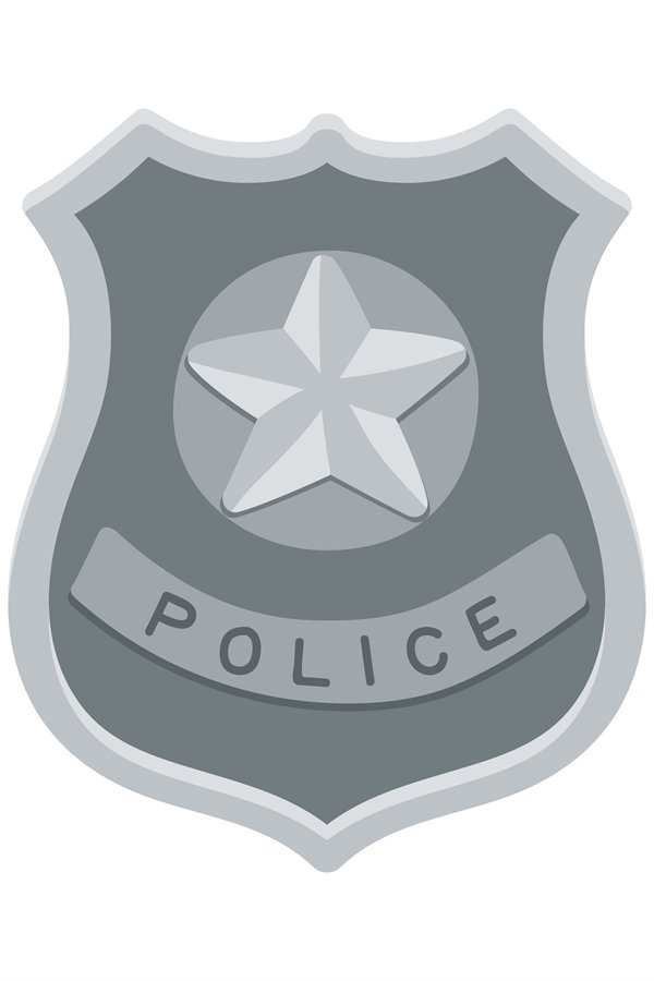 Police badges set