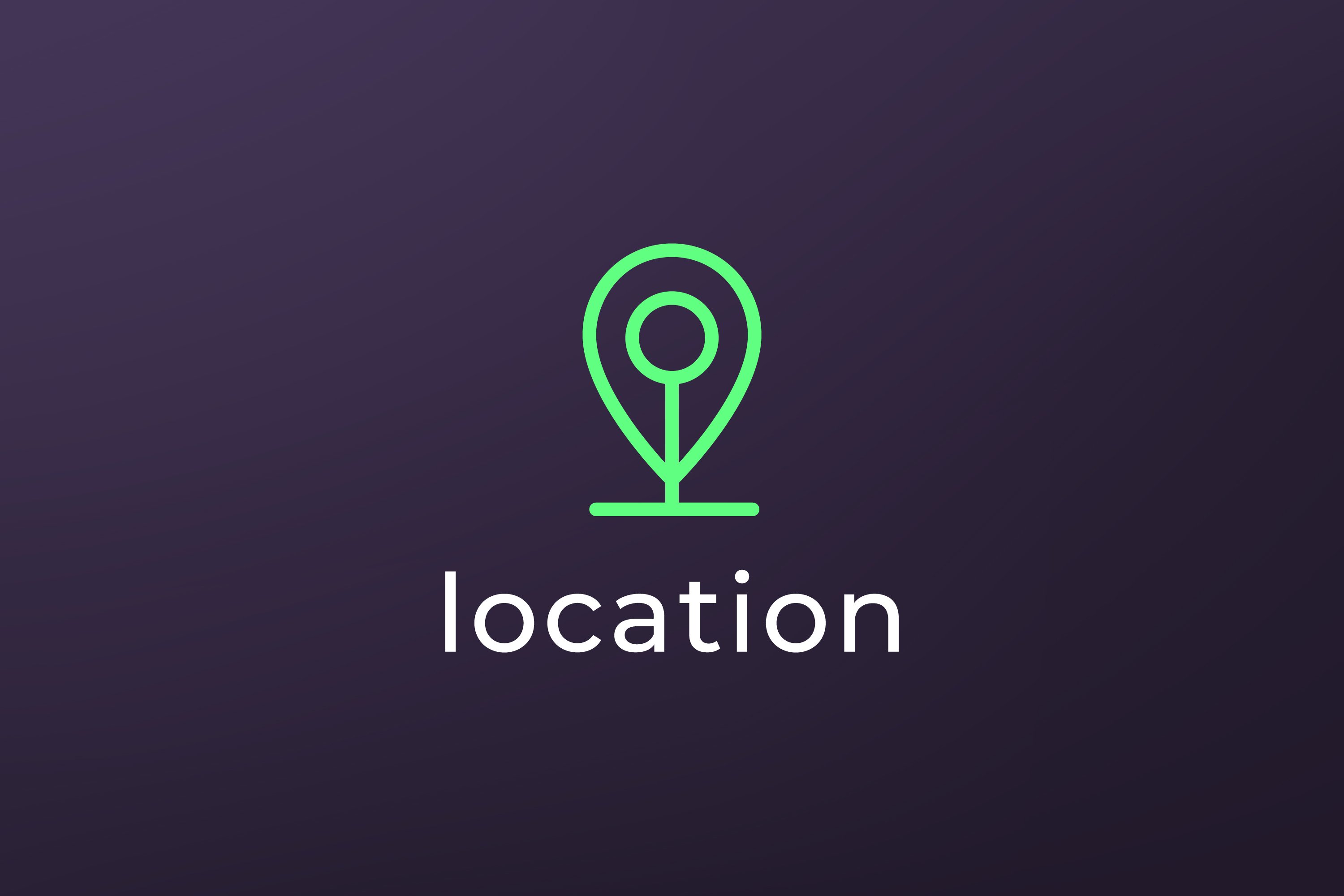 point position destination location logo