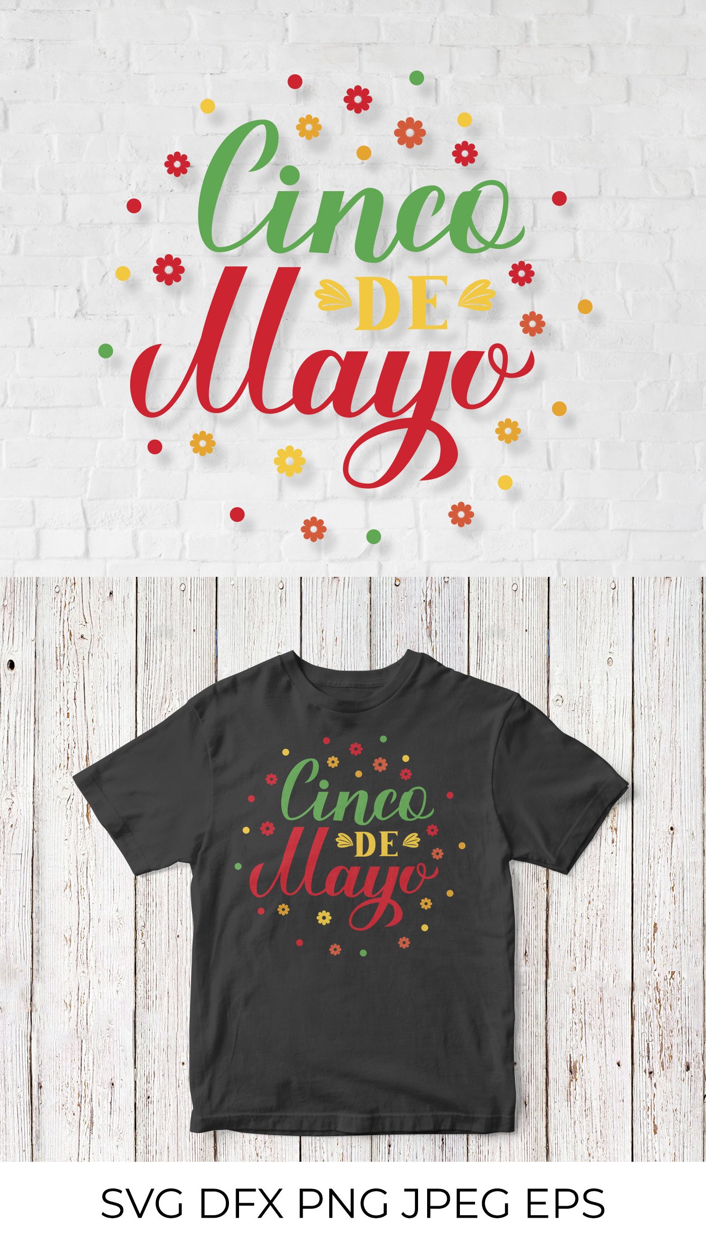 Cinco De Mayo SVG. Calligraphy hand lettering