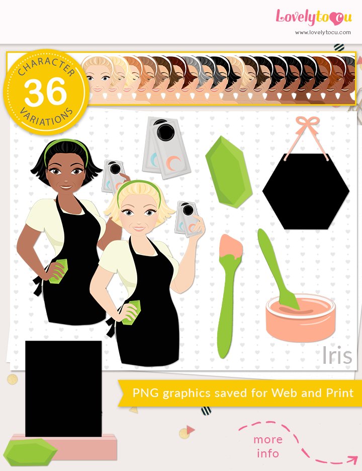 Chalk girl clipart, chalking art business woman (1038412)