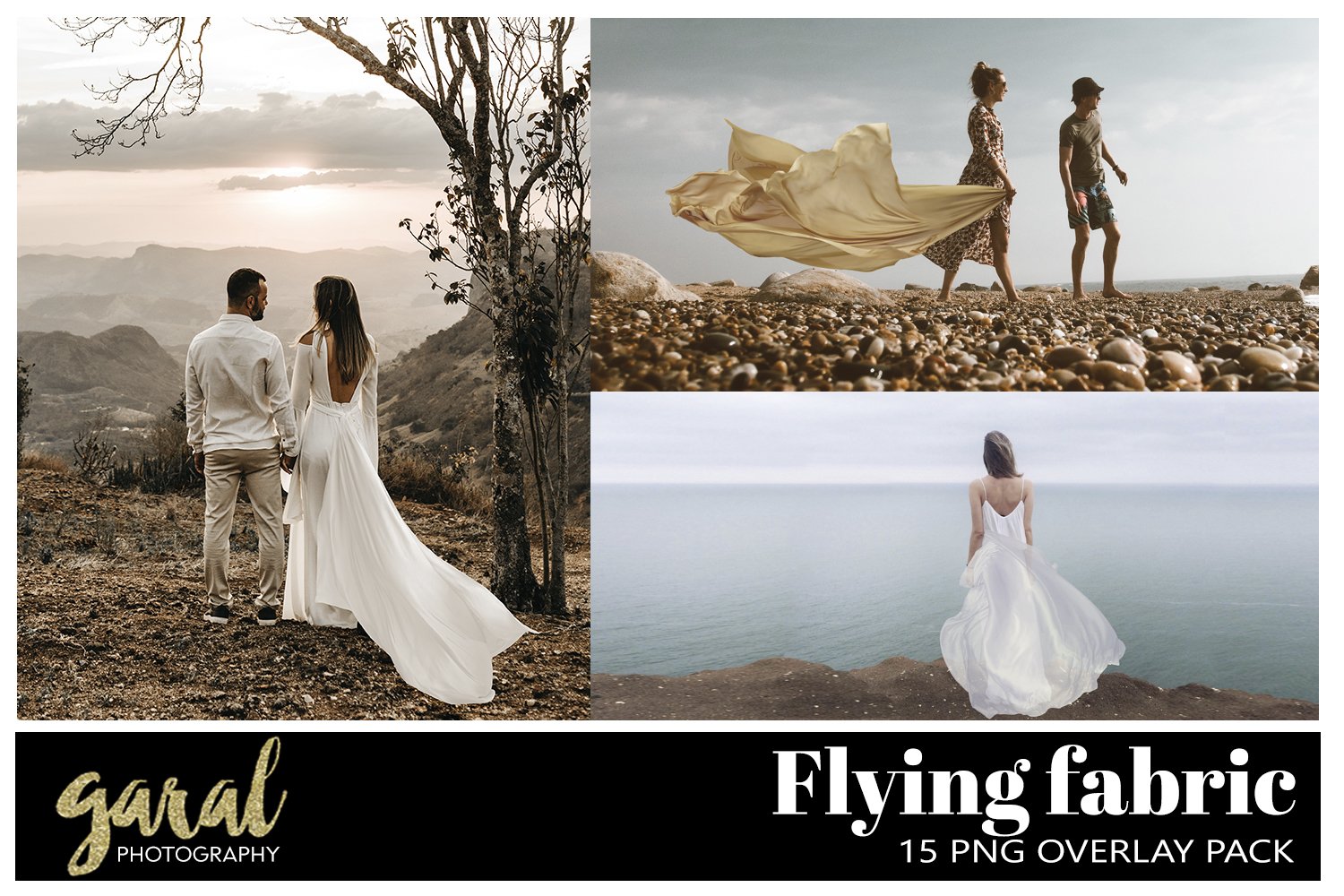 15 Flying Fabric Digital Overlays