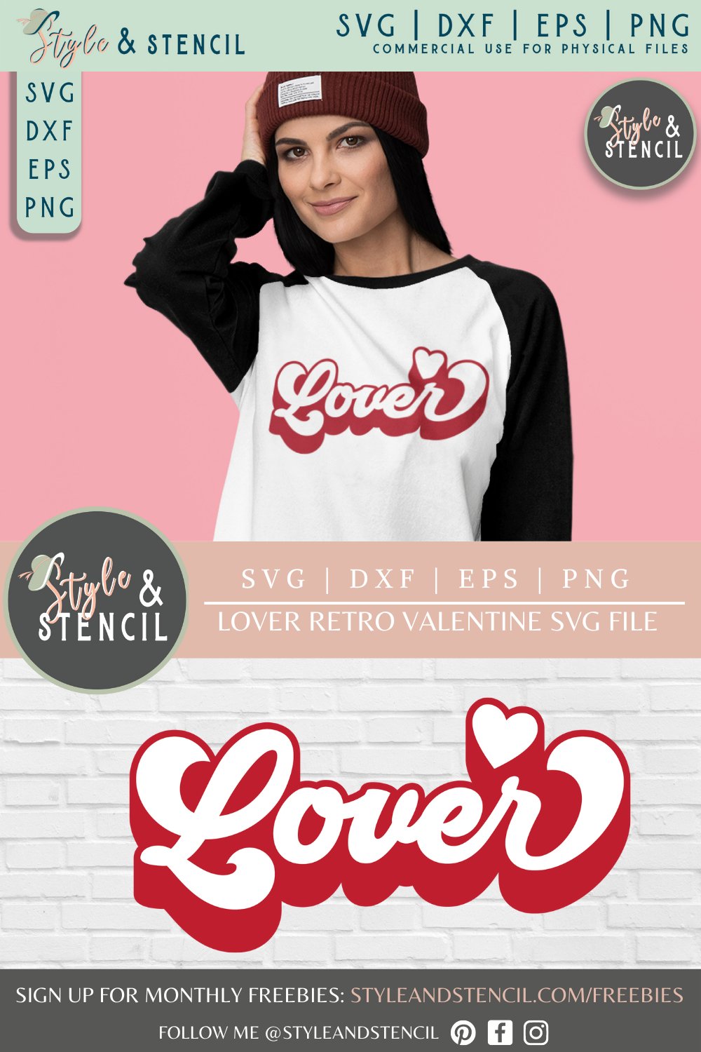 Lover Retro Valentine SVG