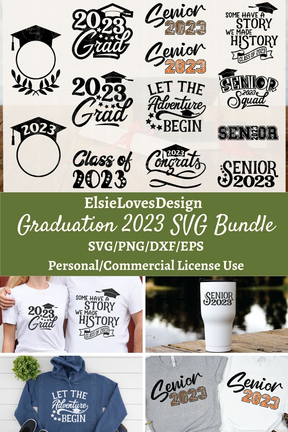 Graduation 2023 Senior 2023 Class of 2023 SVG Bundle