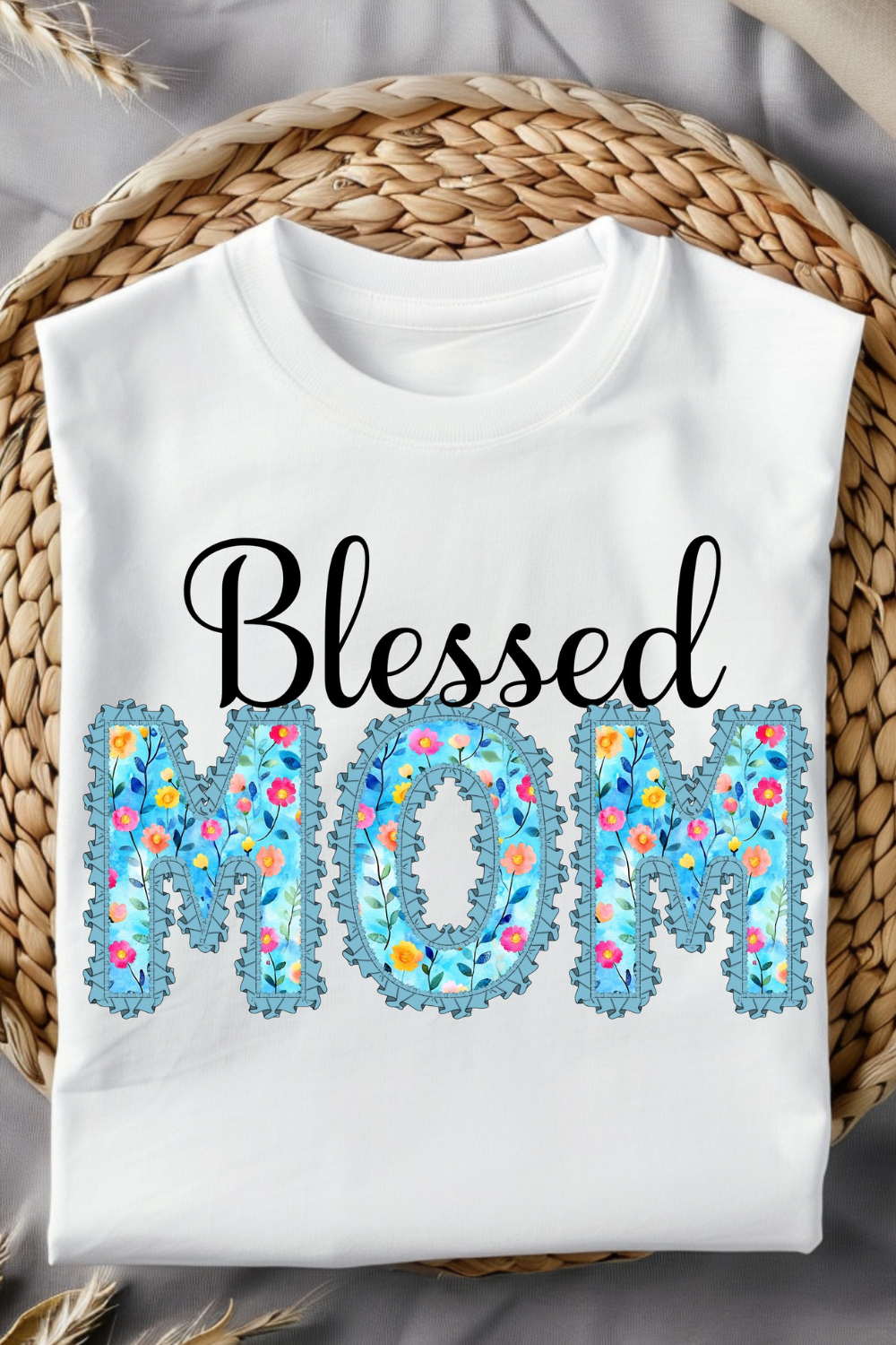 Blessed Mom Shirt Design, Sublimation PNG, Mother’s Day