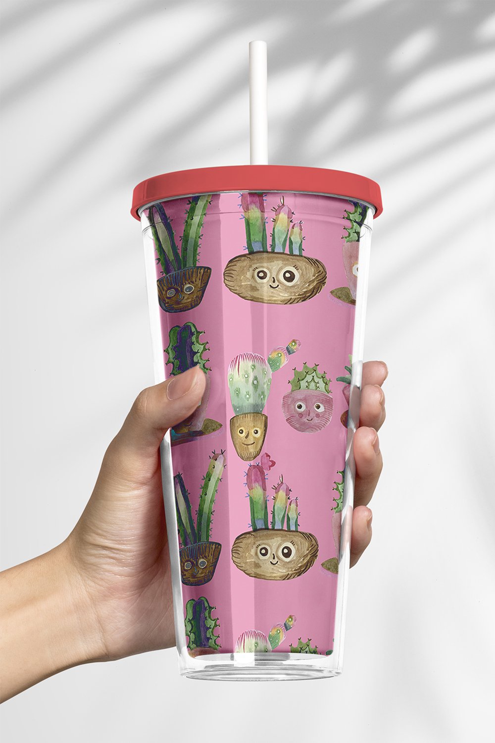 Cute cartoon design for tumblers
