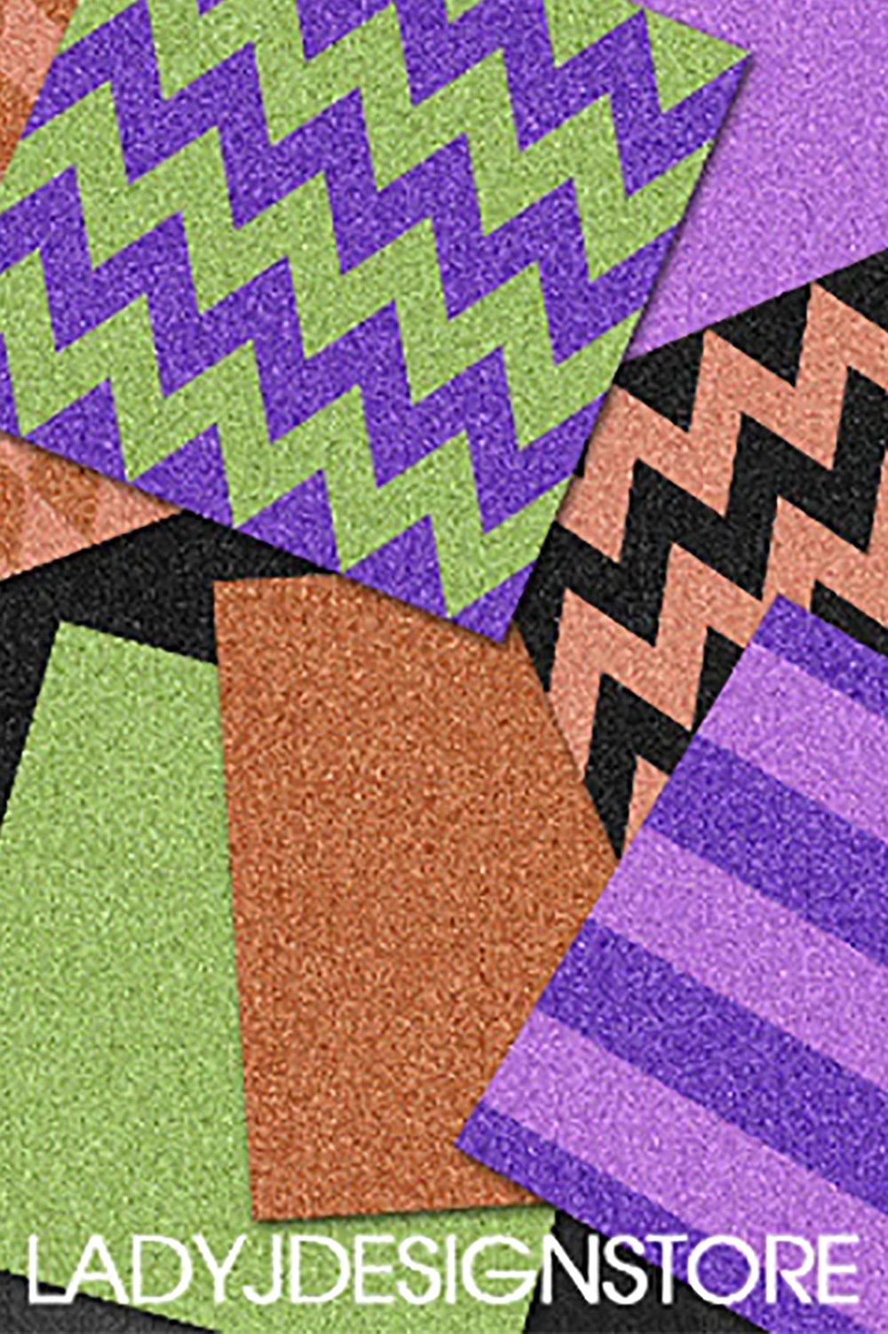 HALLOWEEN GLITTER Digital Papers - 10 Glitter Textures