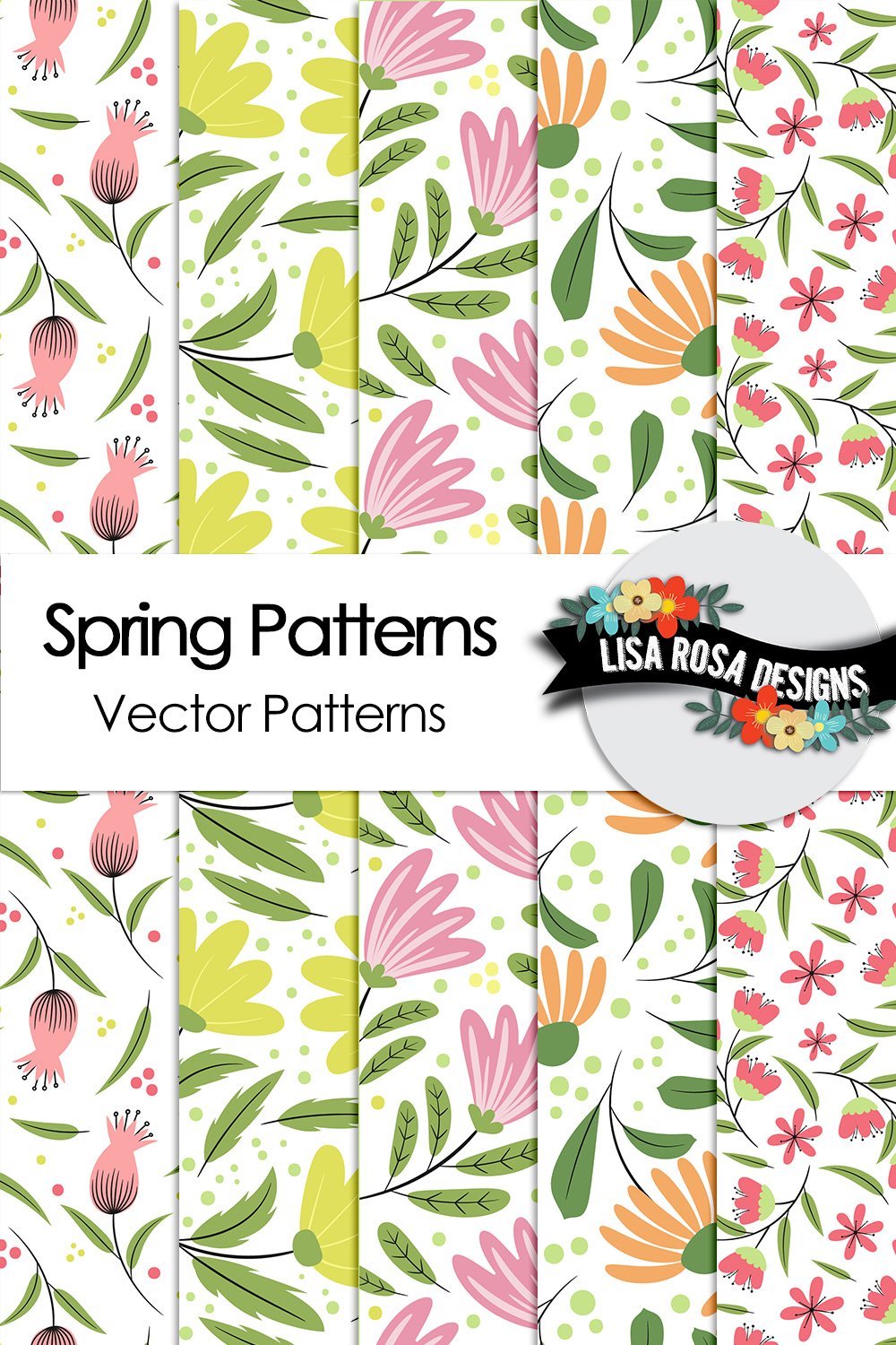Spring Vector Seamless Patterns (2482722)