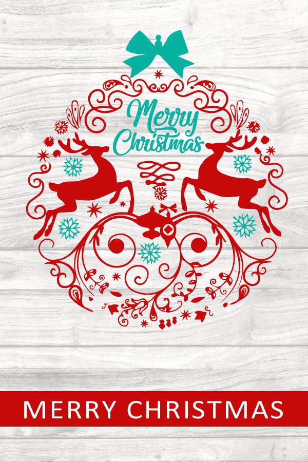 Christmas Ball SVG Merry Christmas SVG PNG EPS DXF Files