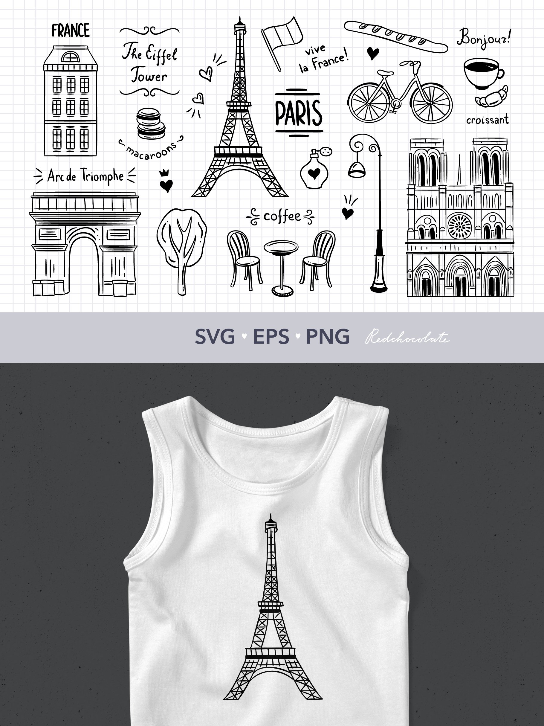 Paris svg files for cricut Paris PNG files travel (738129)