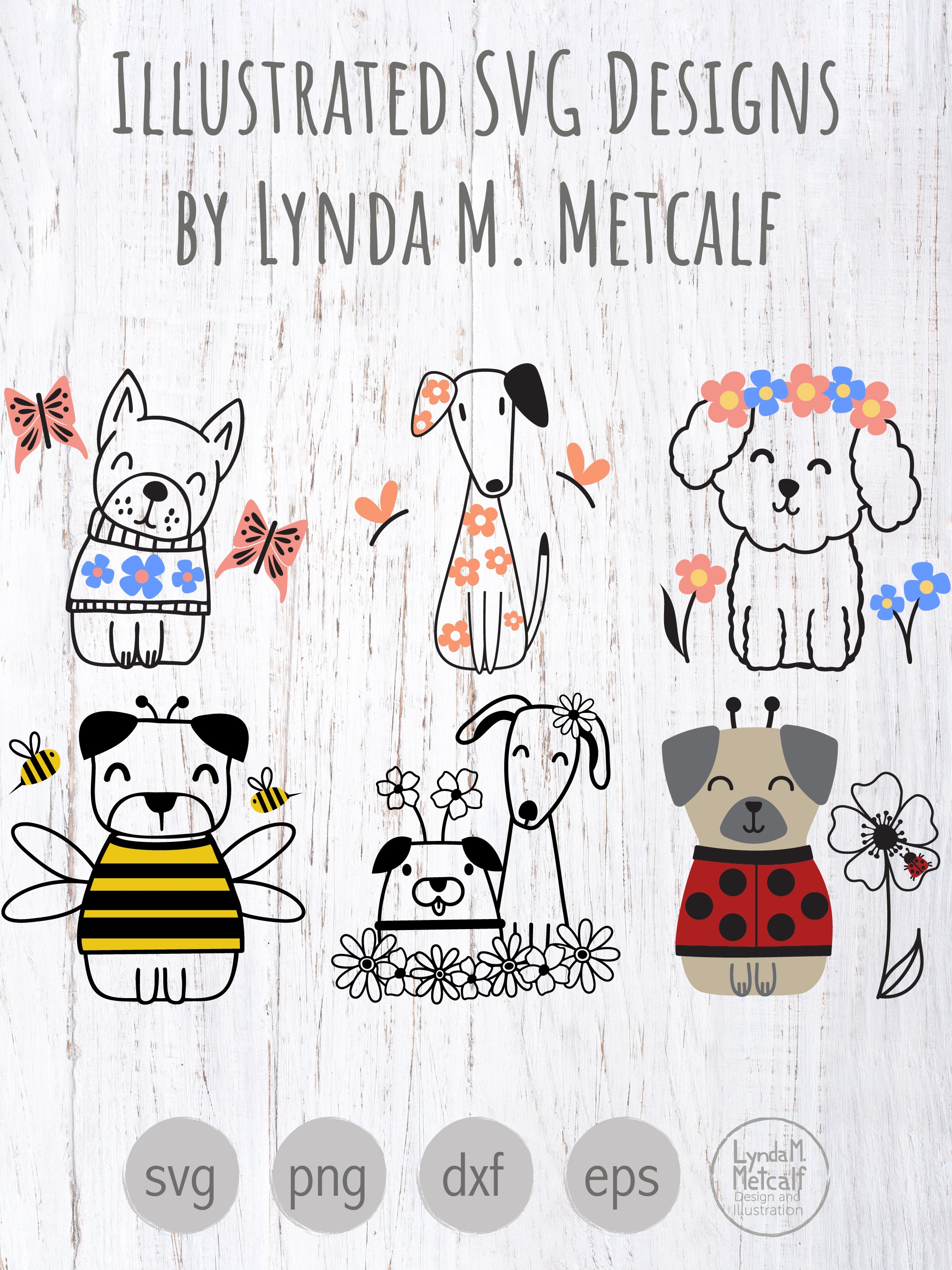 Spring Dogs Svg Bundle, Spring Dogs Mini Bundle Svg