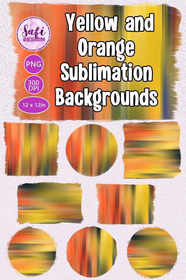 Yellow and Orange Sublimation Backgrounds