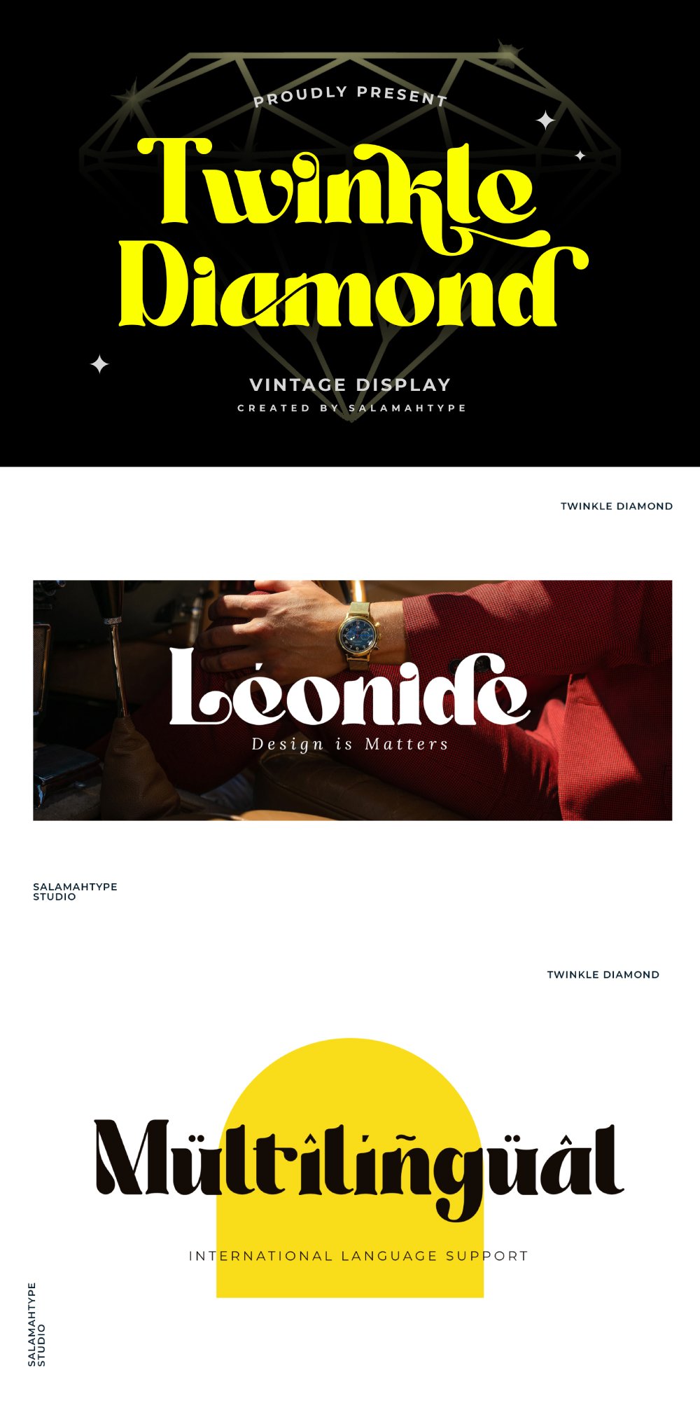 Twinkle Diamond - Vintage Display Font