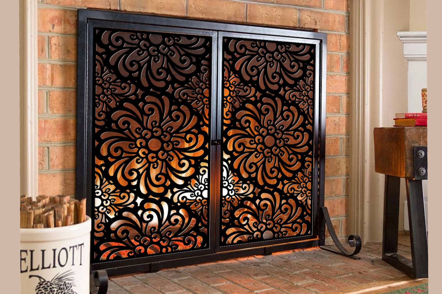 Decorative panel Room divider Wall hanging Stencil (1316609)