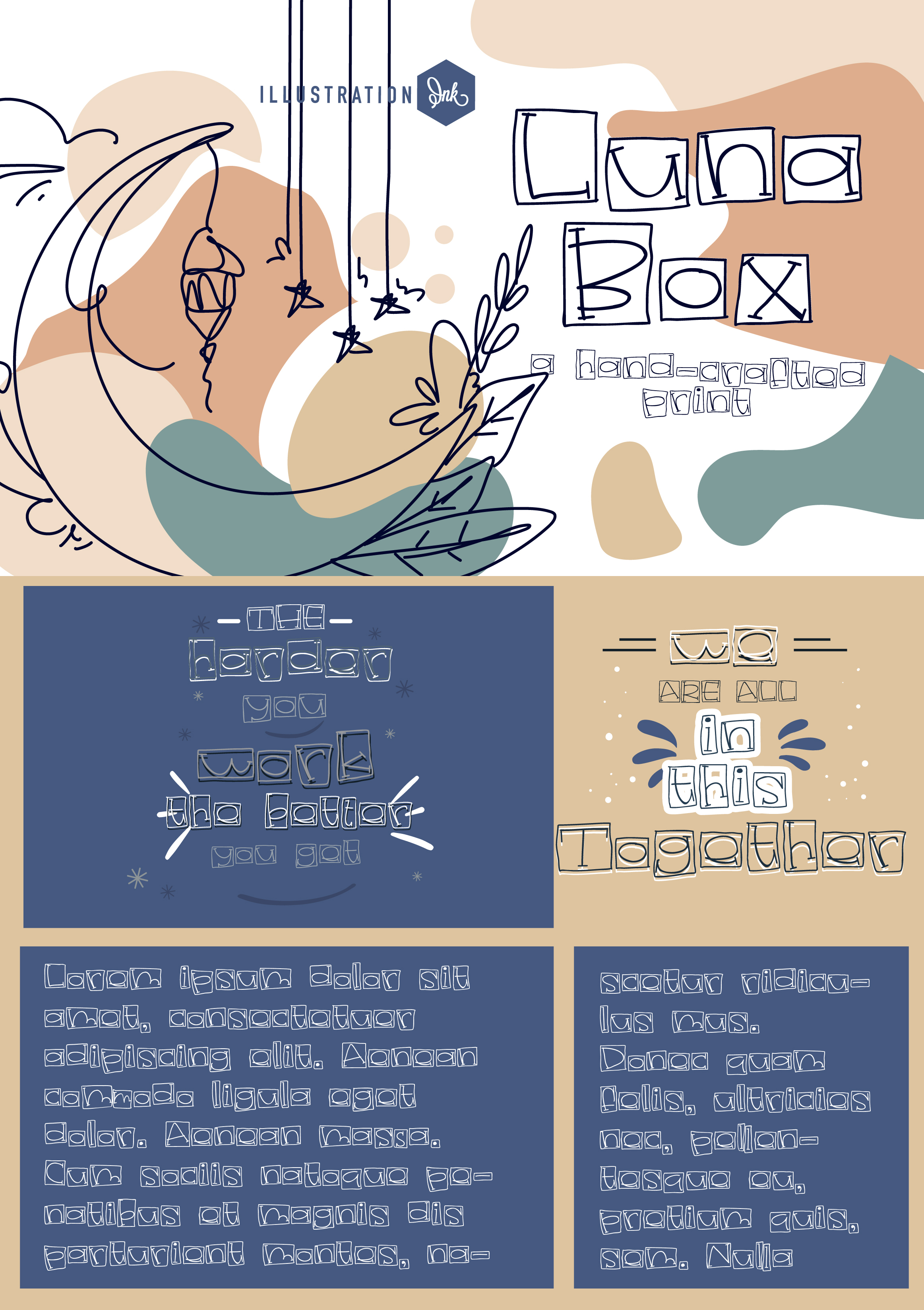 Hand-crafted font family perfect for teachers and crafters