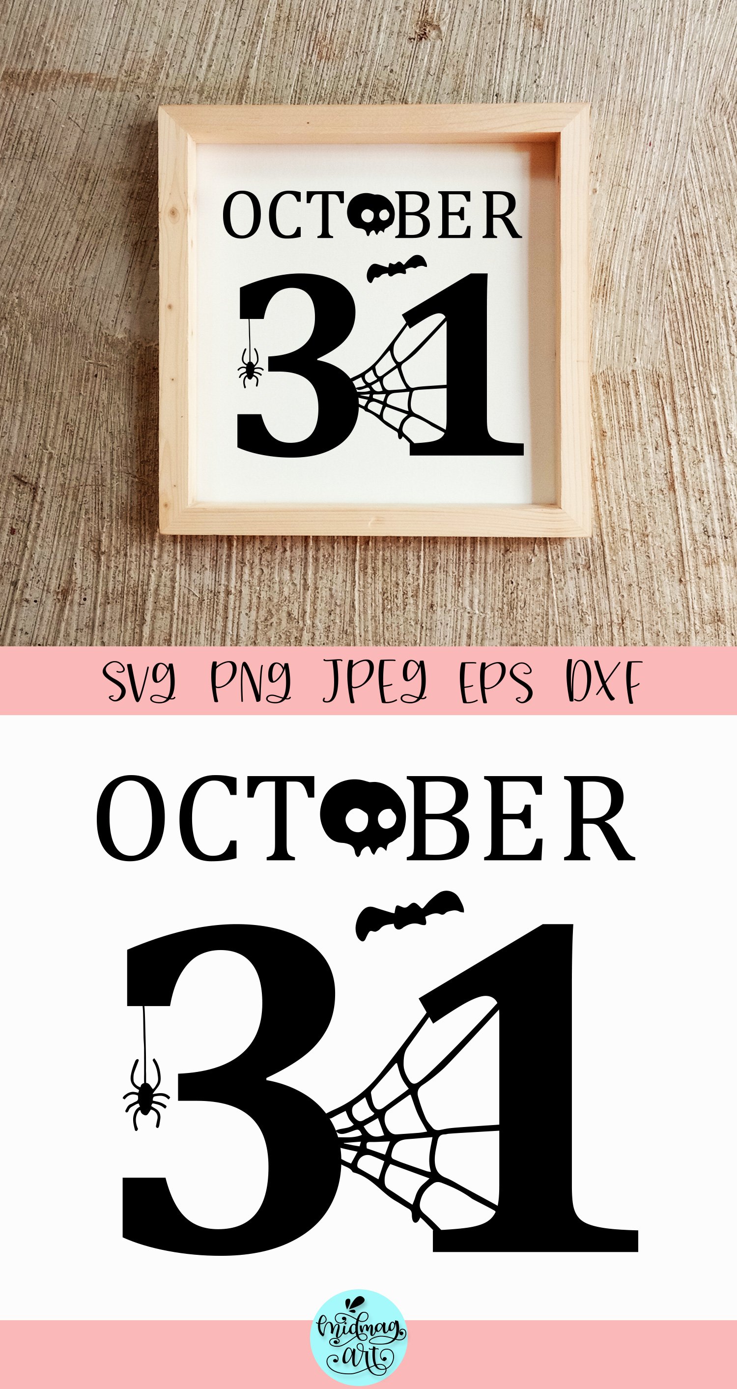 October 31 wood sign svg, halloween wood sign svg