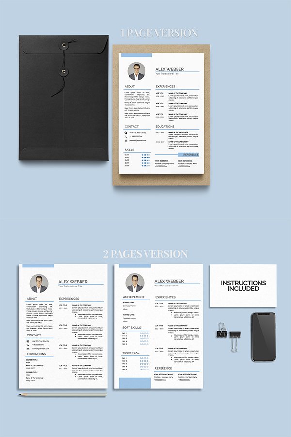 Creative Modern Resume/CV and Cover Letter (1479346)