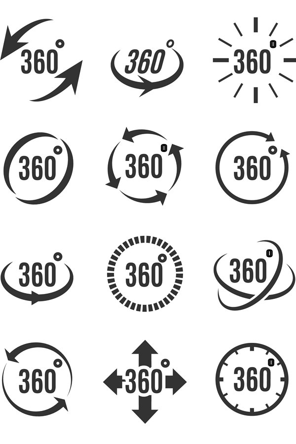Panoramic 360 icons