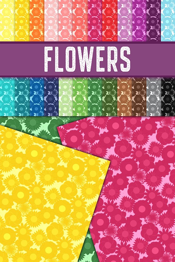 Flowers Digital Paper (37302)