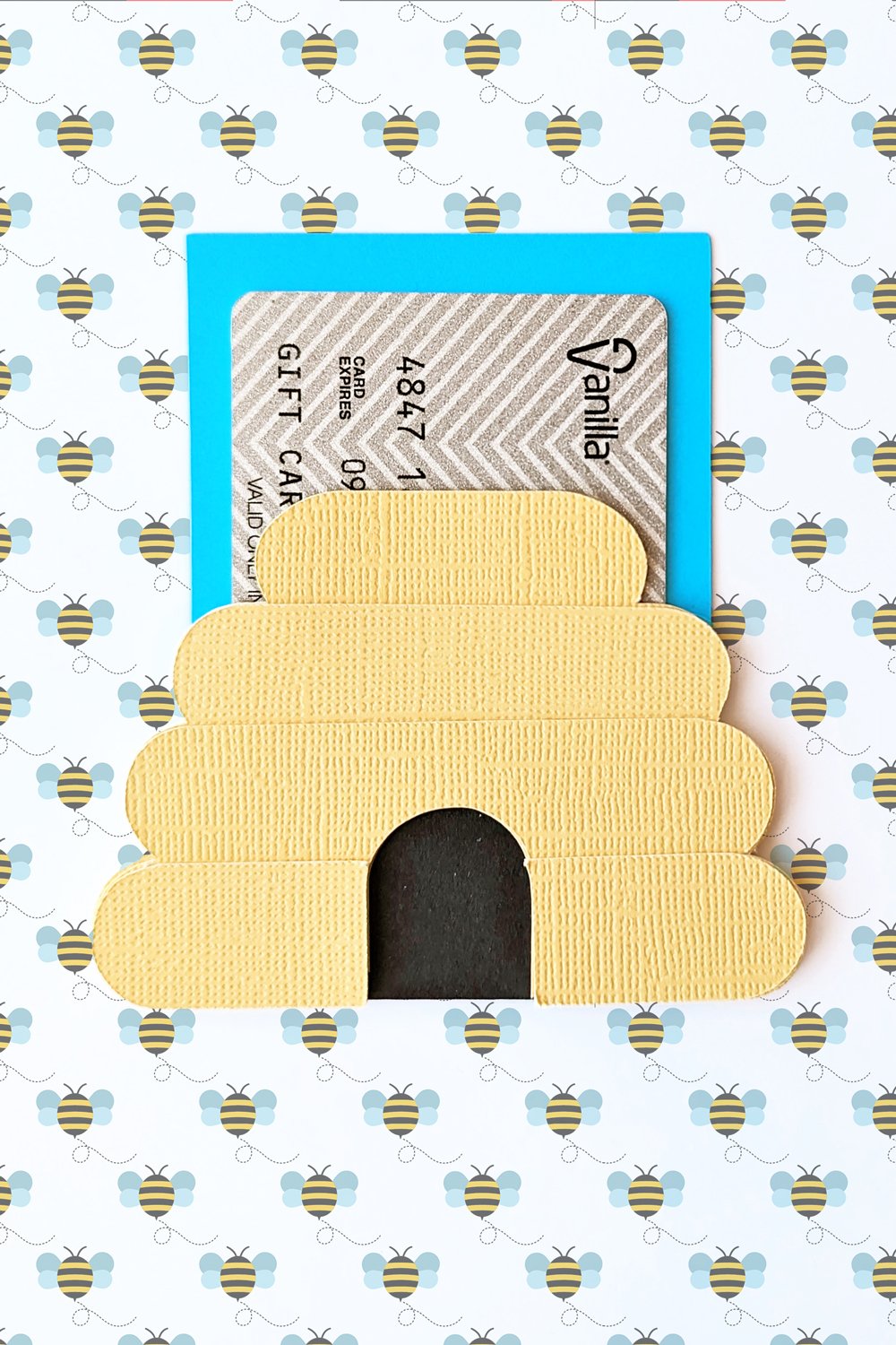 Beehive Gift Card Holder SVG File