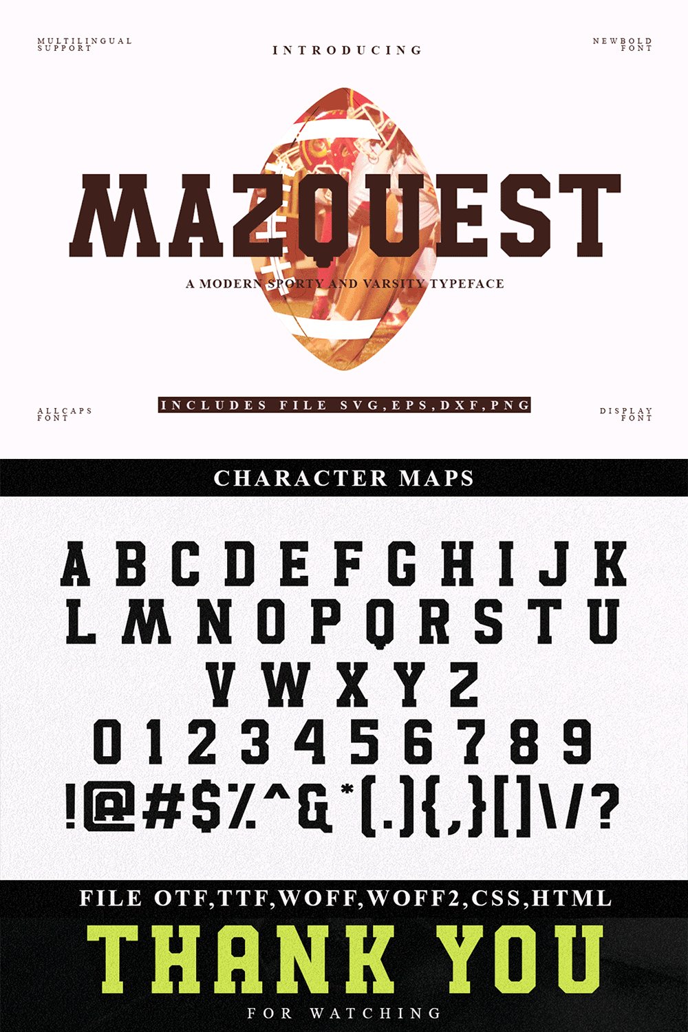 Varsity Font for Jacket, Sports Font for Jersey